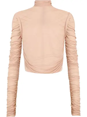 Dolce & Gabbana Long-sleeve Draped Top - Neutrals