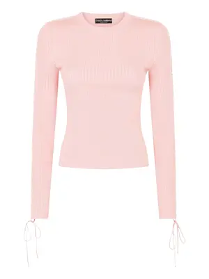 Dolce & Gabbana Ribbed Jumper - Pink