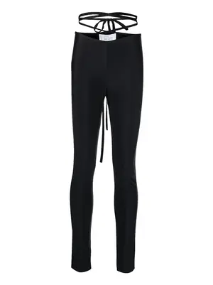 Giuseppe Di Morabito Crossover-strap High-waisted Leggings - Black