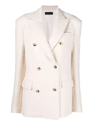 AMIRI AMIRI Knitted Double-Breasted Blazer