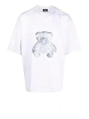 We11Done Negative Teddy Print T-shirt - Grey