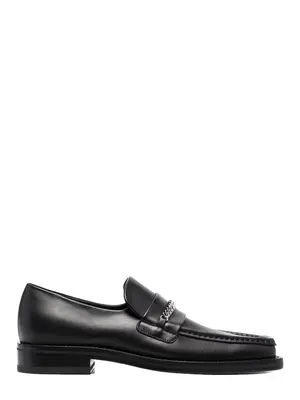 Martine Rose Leather Loafers - Black
