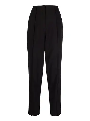 Off-White Logo-print Tailored Trousers - Black