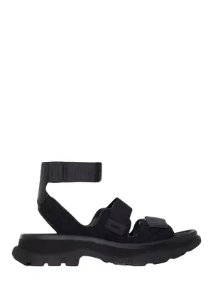 Alexander McQueen Tread Flat Sandals - Black