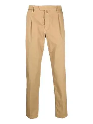 BRIGLIA 1949 Inverted Pleat Straight-leg Trousers - Neutrals
