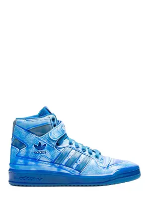 Adidas X Jeremy Scott Forum High-top Dipped Sneakers - Blue