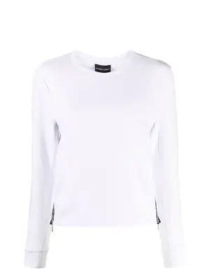 Emporio Armani Logo-trim Sweatshirt - White