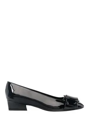 FERRAGAMO Buckle-detail Ballerina Pumps - Black