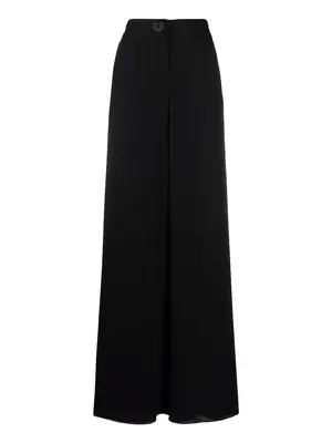 Moschino High-waisted Flared Trousers - Black
