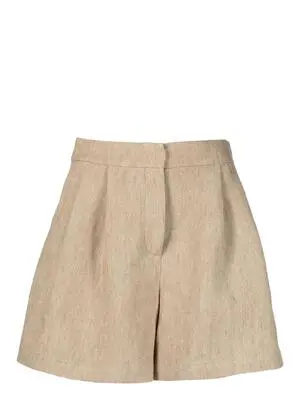 ALBERTA FERRETTI Alberta Ferretti High-Waisted Linen Shorts