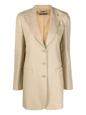 Alberta Ferretti Single-breasted Blazer - Neutrals