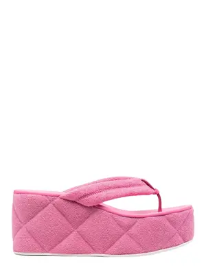 LE SILLA Open-toe Wedge Sandals - Pink
