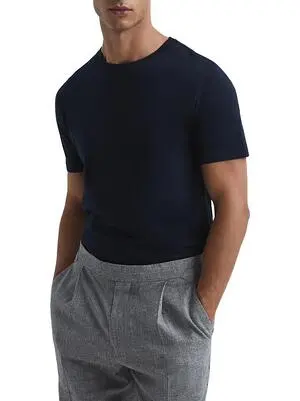 REISS Bless Crewneck Tee - Navy