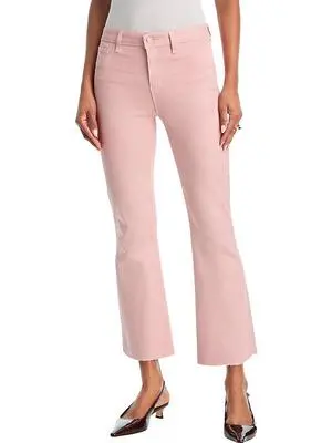 L'Agence Kendra High-rise Flared Jeans - Pale Rose