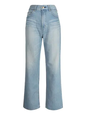TU ES MON TRESOR The Lapis Lazuli Straight-leg Jeans - Blue