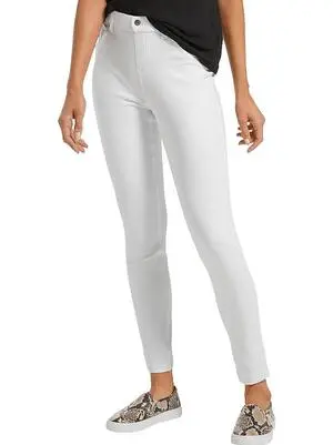 Hue Ultra-soft High Waist Denim Leggings - White
