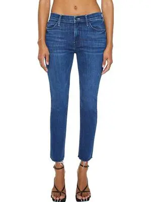 MOTHER The Dazzler Mid Rise Ankle Fray Jeans - Fancy Meeting You Here