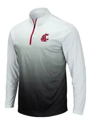 COLOSSEUM Washington State Cougars Quarter-zip Jacket - Gray
