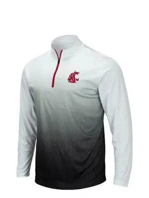 COLOSSEUM Washington State Cougars Quarter-zip Jacket - Gray