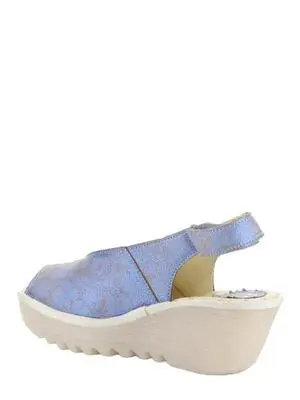 Fly London Fly London Yeay Peep Toe Sandal Light Blue