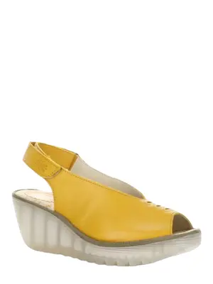 Fly London Fly London Yeay Peep Toe Sandal Mustard Dublin