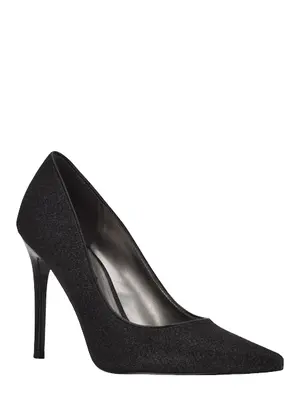 Nine West Nine West Pointed-Toe Pump Black Glitter