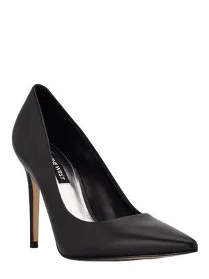 Nine West Nine West Pointed-Toe Pump Black Leather