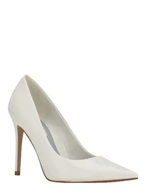 Nine West Nine West Pointed-Toe Pump Iridescent White Patent