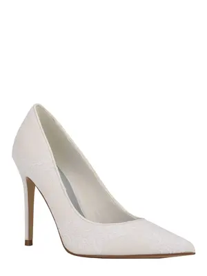 Nine West Nine West Pointed-Toe Pump Ivory Lace