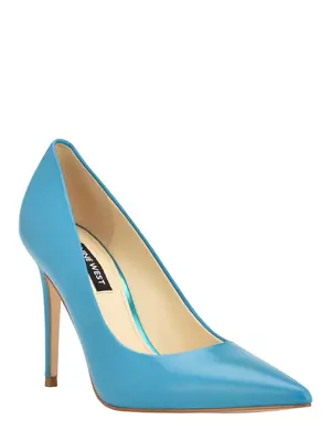 Nine West Nine West Pointed-Toe Pump Medium Blue