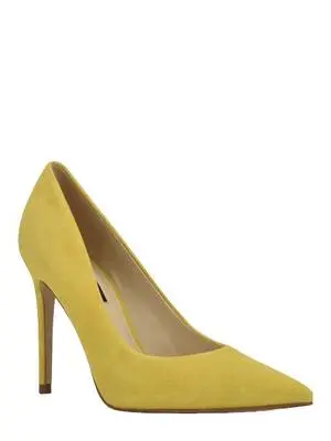 Nine West Nine West Pointed-Toe Pump Yellow Suede