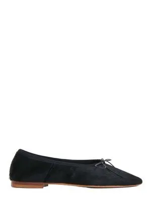 MANSUR GAVRIEL Dream Ballerina Flat Black Ponyhair