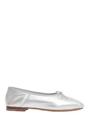 MANSUR GAVRIEL Dream Ballerina Flat Silver
