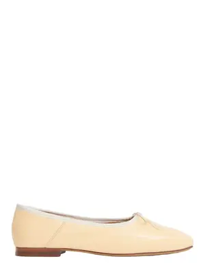 MANSUR GAVRIEL Square Toe Ballerina Butter