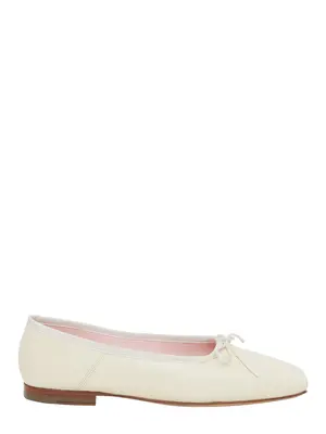 MANSUR GAVRIEL Square Toe Ballerina Crema