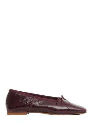 MANSUR GAVRIEL Square Toe Ballerina - Dark Oxblood