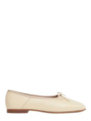MANSUR GAVRIEL Square Toe Ballerina Dune