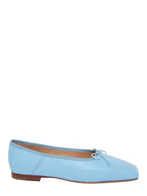 MANSUR GAVRIEL Square Toe Ballerina Sky