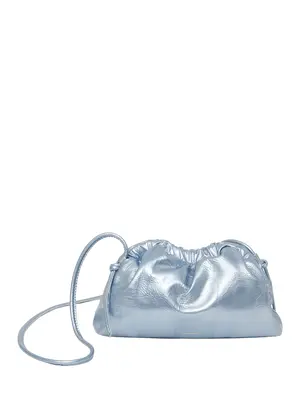MANSUR GAVRIEL Mini Cloud Clutch Metallic Ice