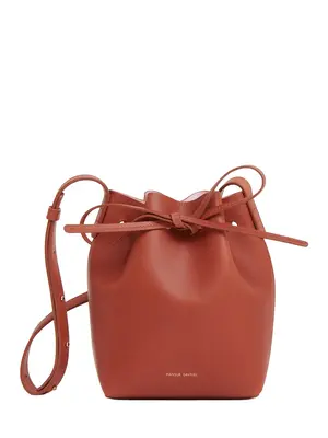 MANSUR GAVRIEL Mansur Gavriel Mini Mini Bucket Bag Brandy/candy