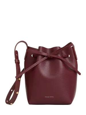 MANSUR GAVRIEL Mansur Gavriel Mini Mini Bucket Bag Claret