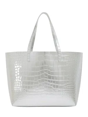 MANSUR GAVRIEL Mansur Gavriel Large Tote Metallic Croc