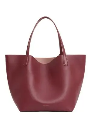 MANSUR GAVRIEL Everyday Soft Tote Bag - Oxblood/rosewood