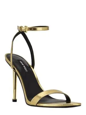 Nine West Reina Ankle Strap Sandal - Gold
