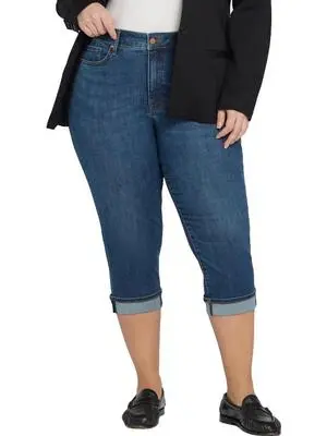 NYDJ NYDJ Marilyn Cuffed Capri Jeans Sunset Villa