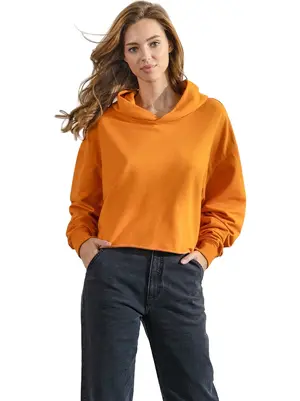 SIWY Hilda Crop Hoodie - Orange