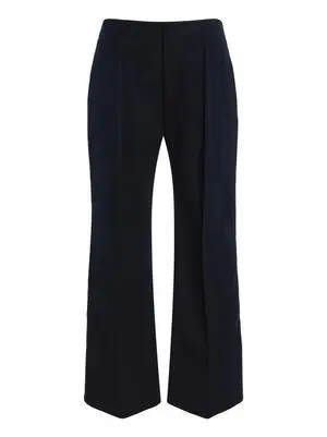 Bottega Veneta Cotton Canvas Cropped Trousers - Navy