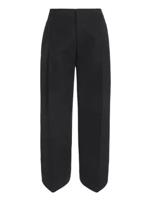 Bottega Veneta Curved Wool Trousers - Black