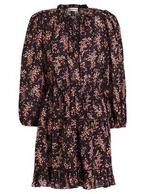 Ulla Johnson Brienne Floral-print Mini Dress - Black