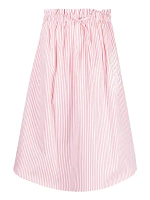 Woolrich Striped Poplin Skirt - Blue